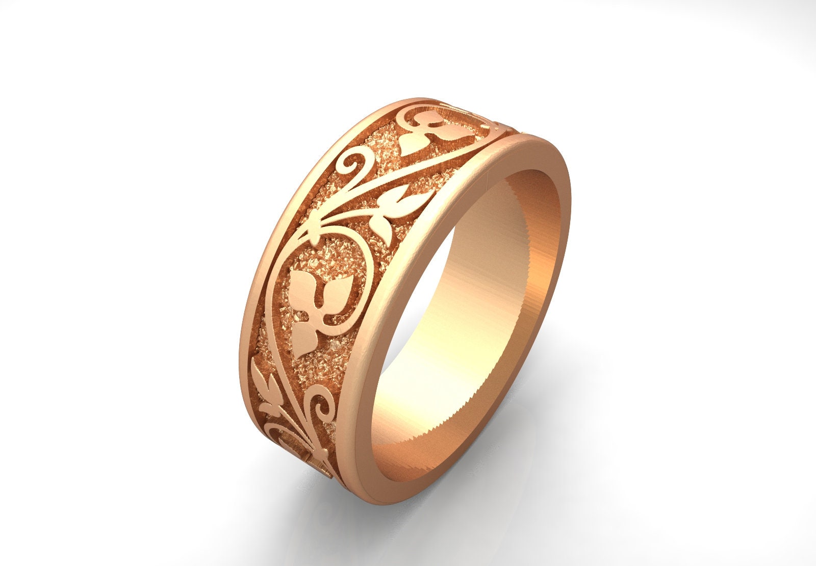 3D Jewelry Design STL File - Wedding Ring - Vintage Design - Engagement ...