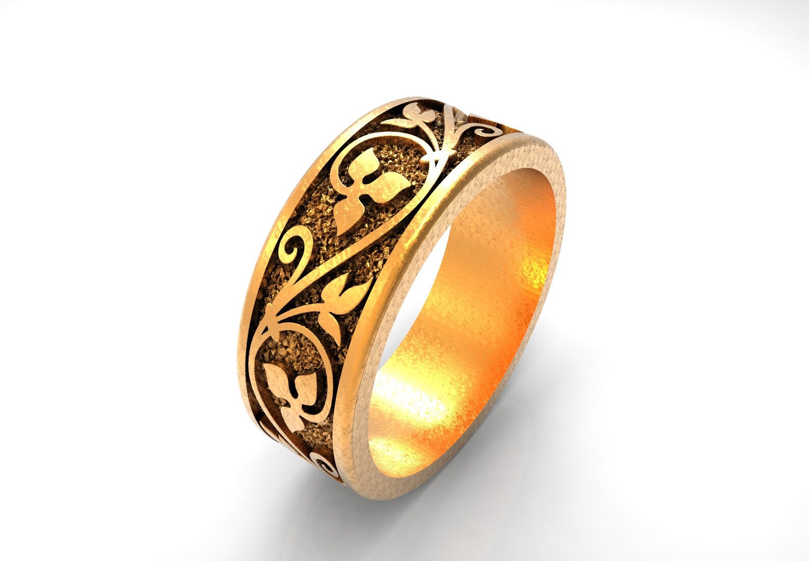 3D Jewelry Design STL File - Wedding Ring - Vintage Design - Engagement ...