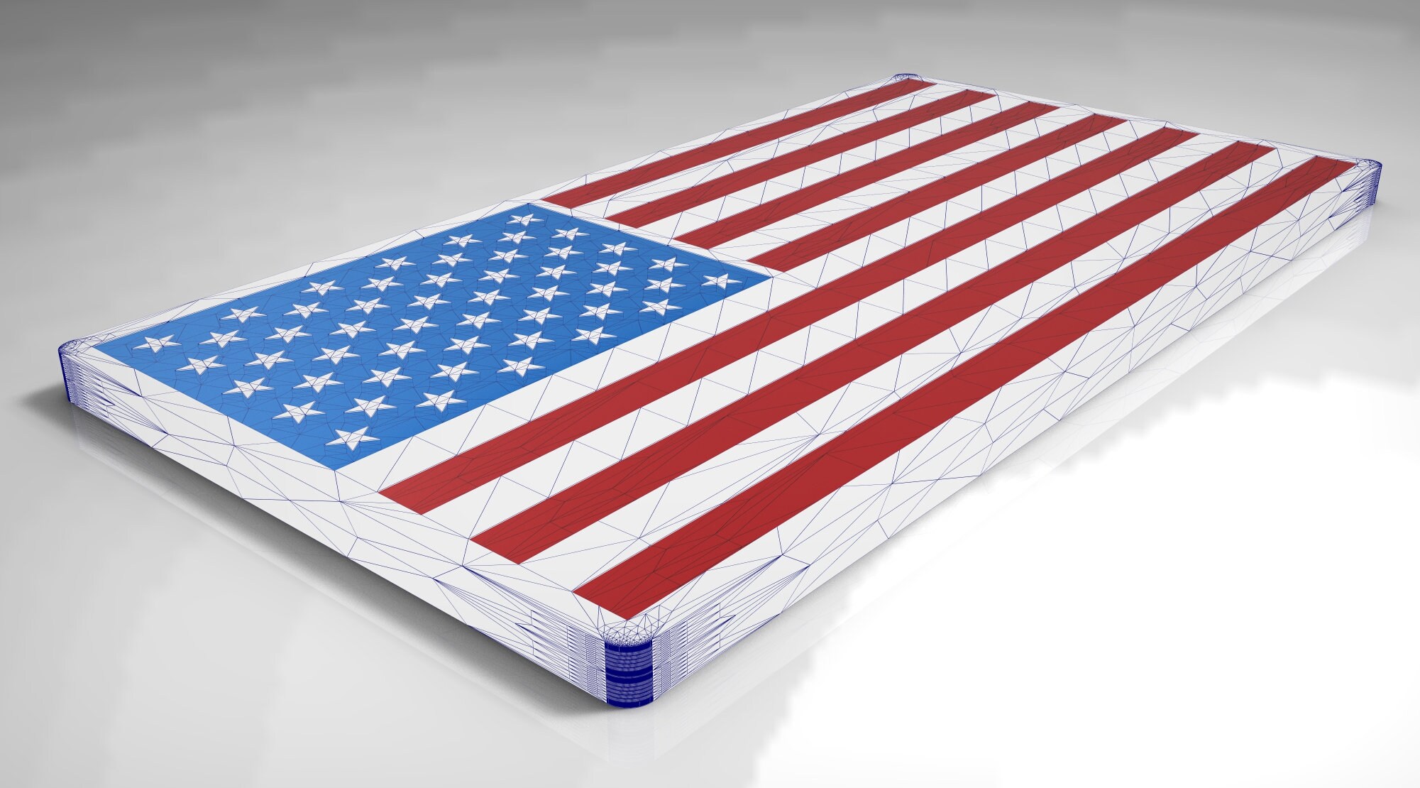 Flag of the United States Аmerican Flag 3d File for Milling 3d Printing ...