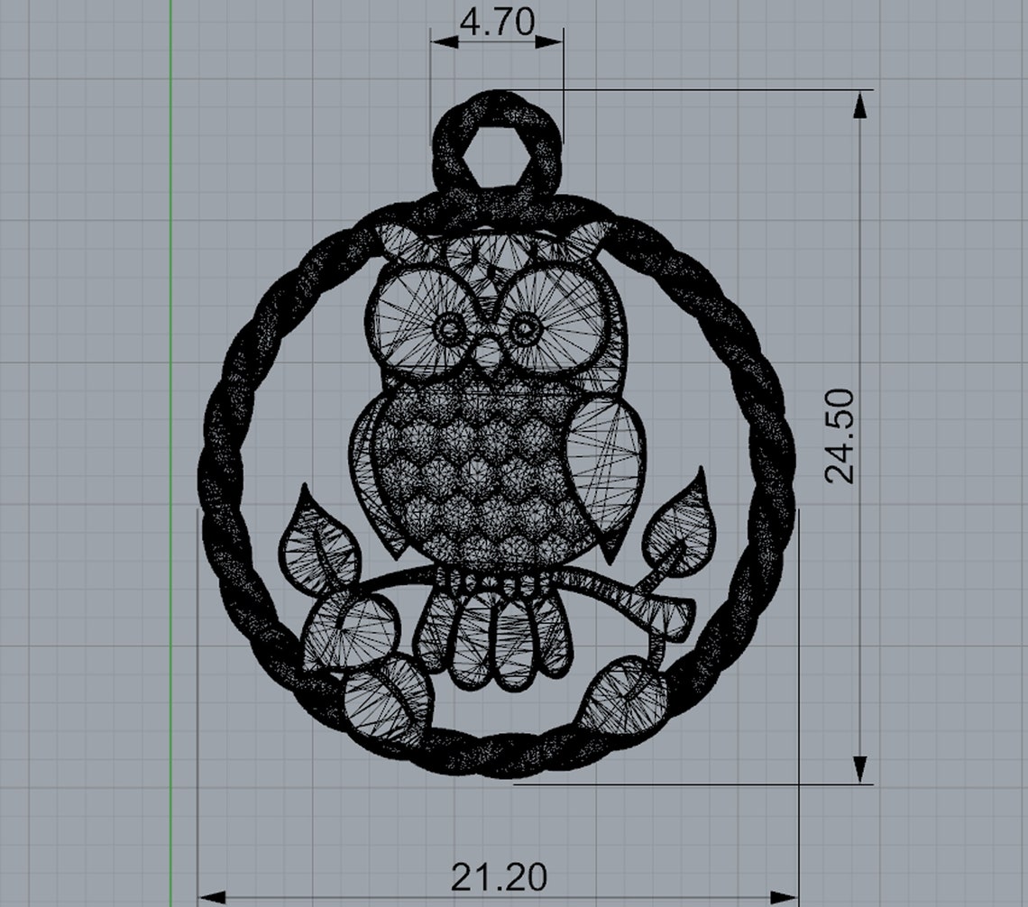 Owl 3d Model for CNC - Etsy