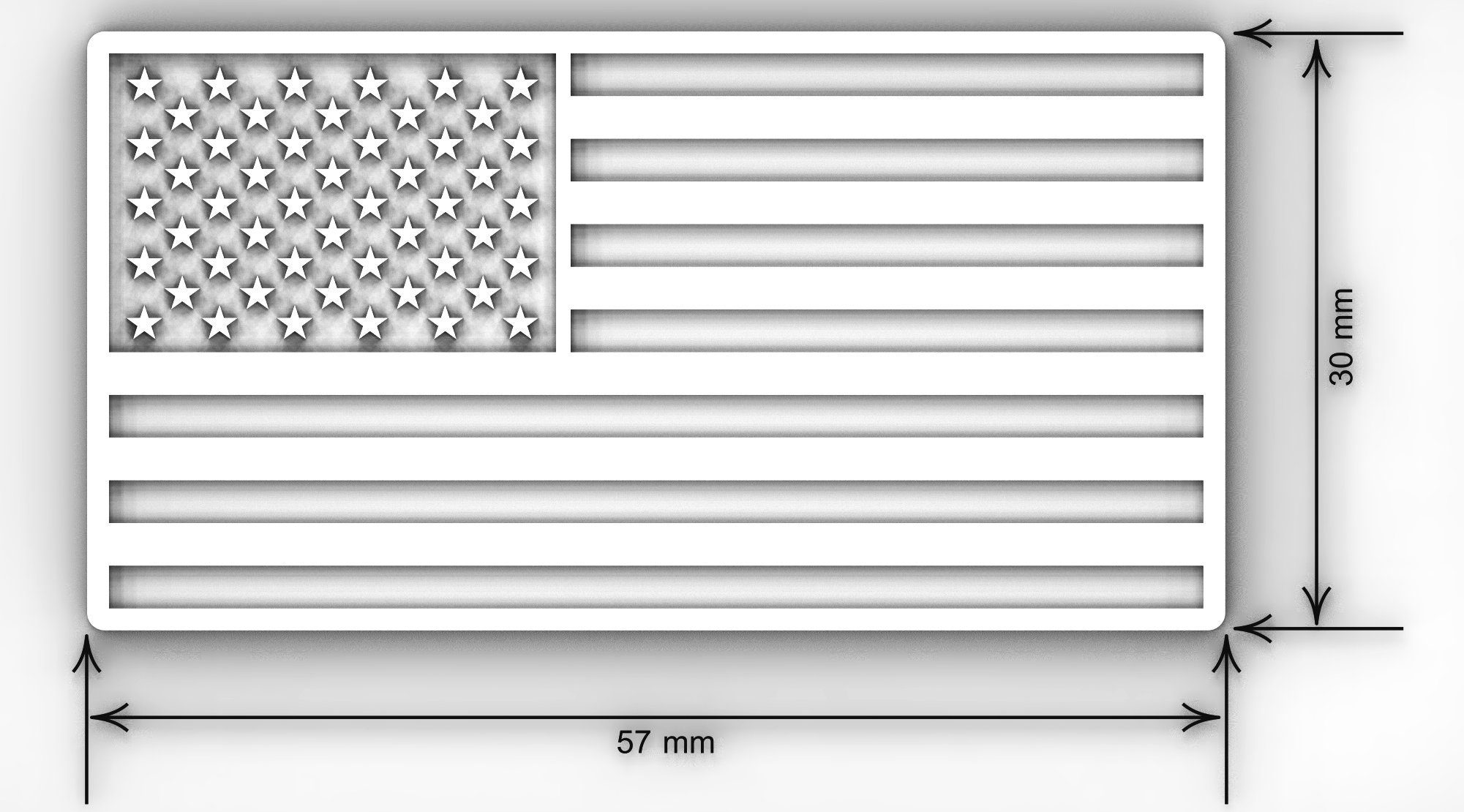 Flag of the United States Аmerican Flag 3d File for Milling 3d Printing ...