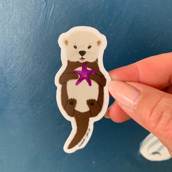 Sea Otter Sticker - Etsy
