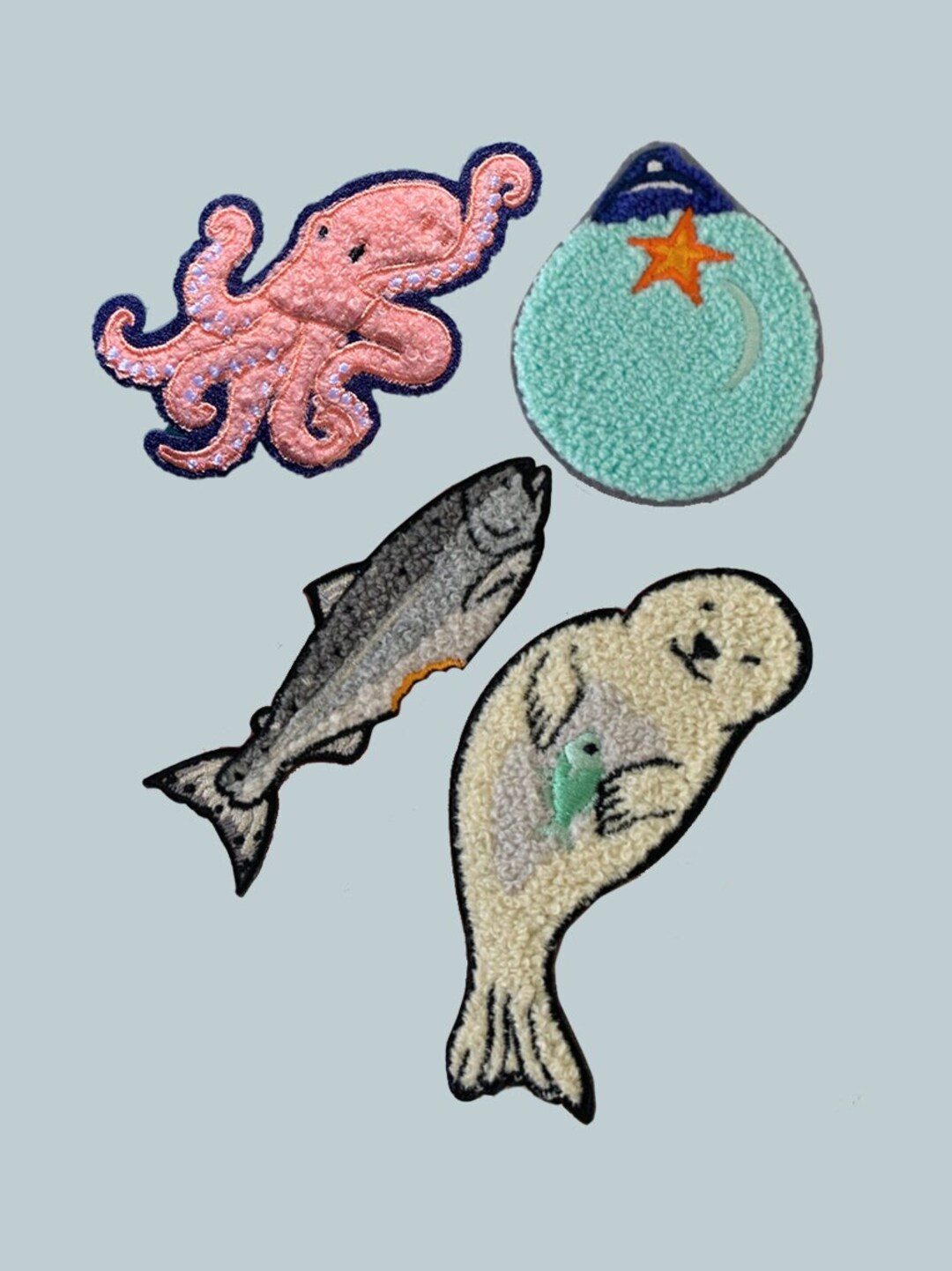 Ocean Chenille Patches - Etsy