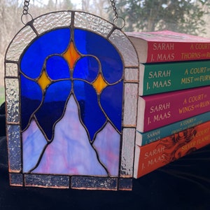 Stained Glass Mountains Velaris City of Starlight ACOTAR Inspired ...