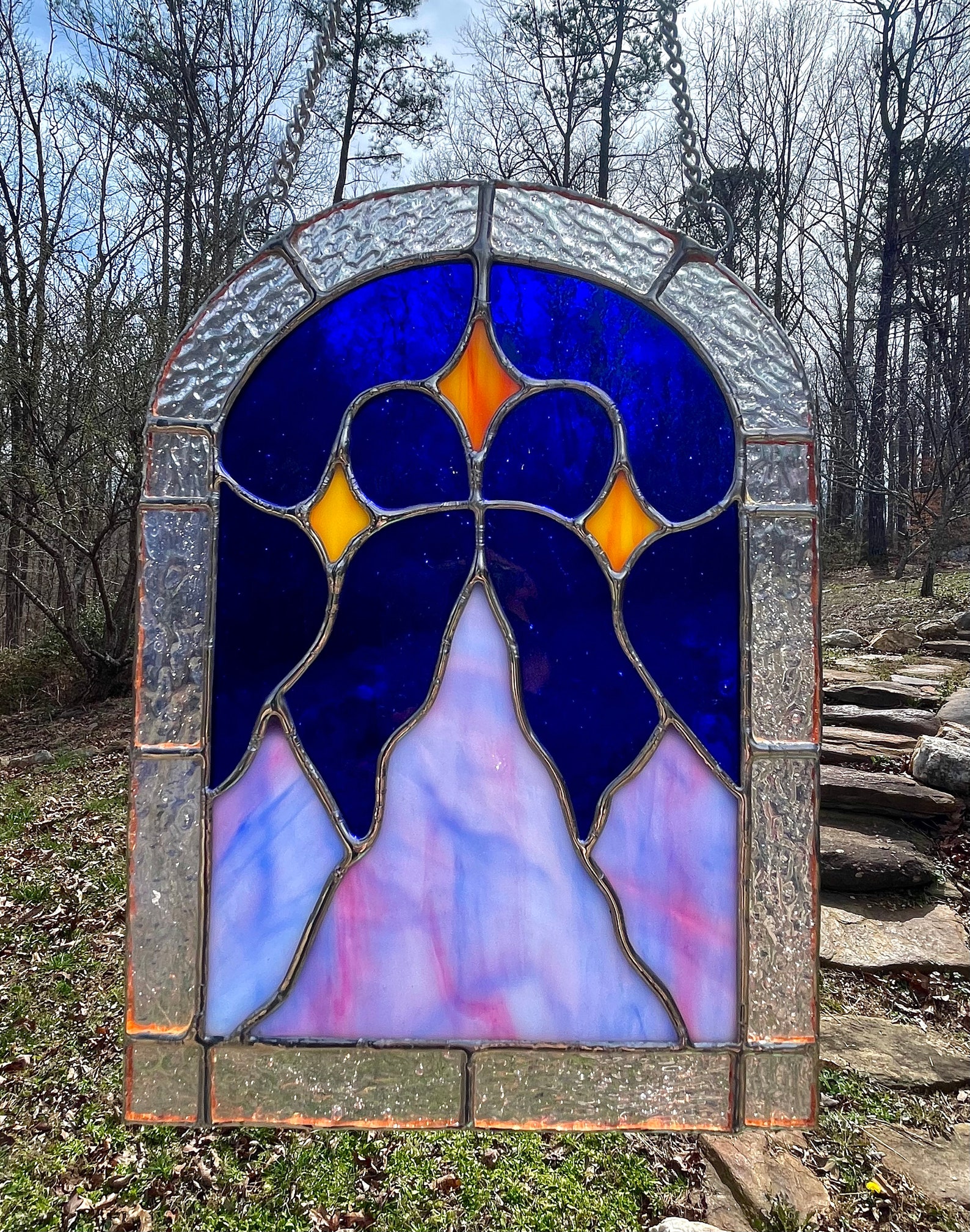 Stained Glass Mountains Velaris City of Starlight ACOTAR Inspired ...