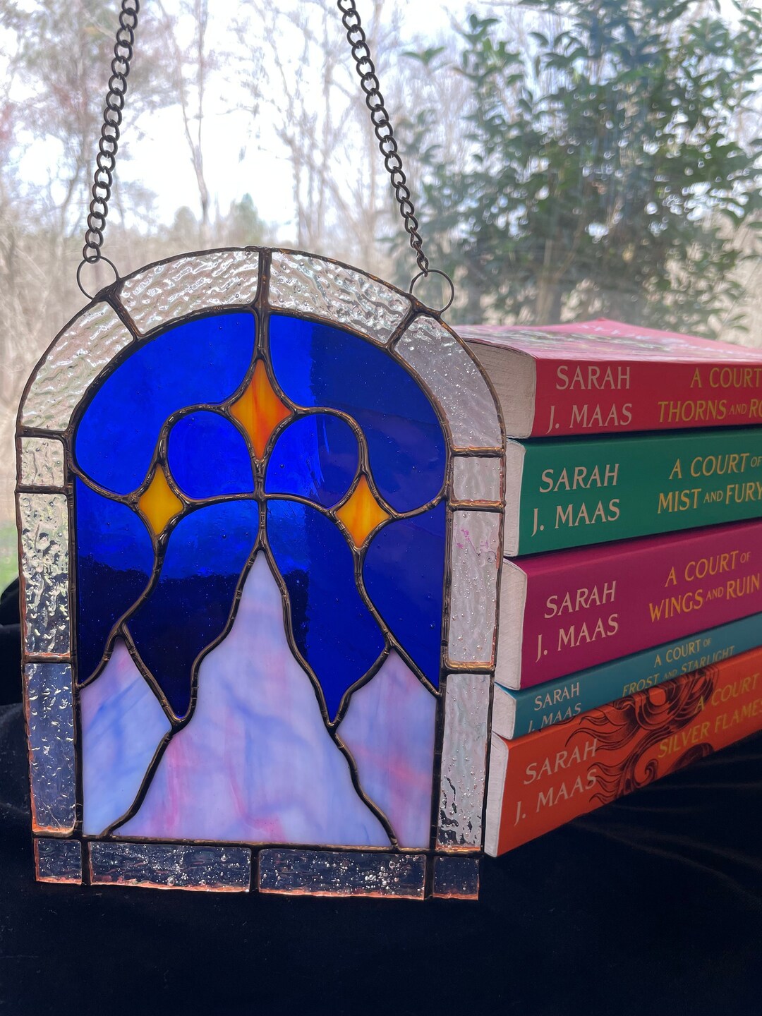 Stained Glass Mountains Velaris City of Starlight ACOTAR Inspired ...