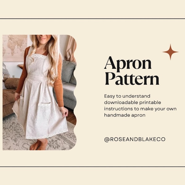 Girl Apron Pattern - Etsy