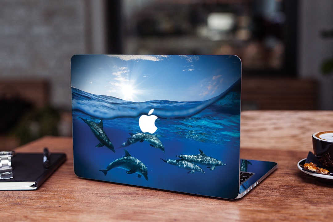Cute Dolphins Macbook Air 13 Skin Macbook Pro 14 Skin Ocean - Etsy