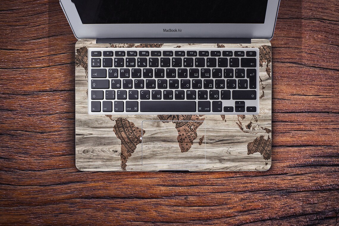 Macbook 13 Sticker Woodgrain Macbook Pro 13 M1 Skin Macbook - Etsy