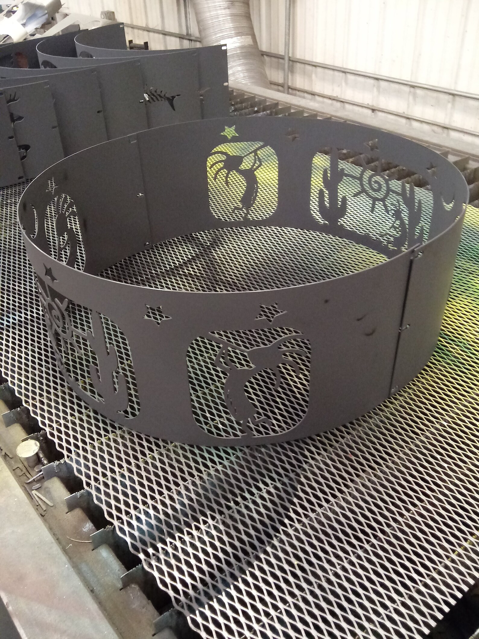 30 inch Kokopelli bolt together fire pit painted high temp | Etsy