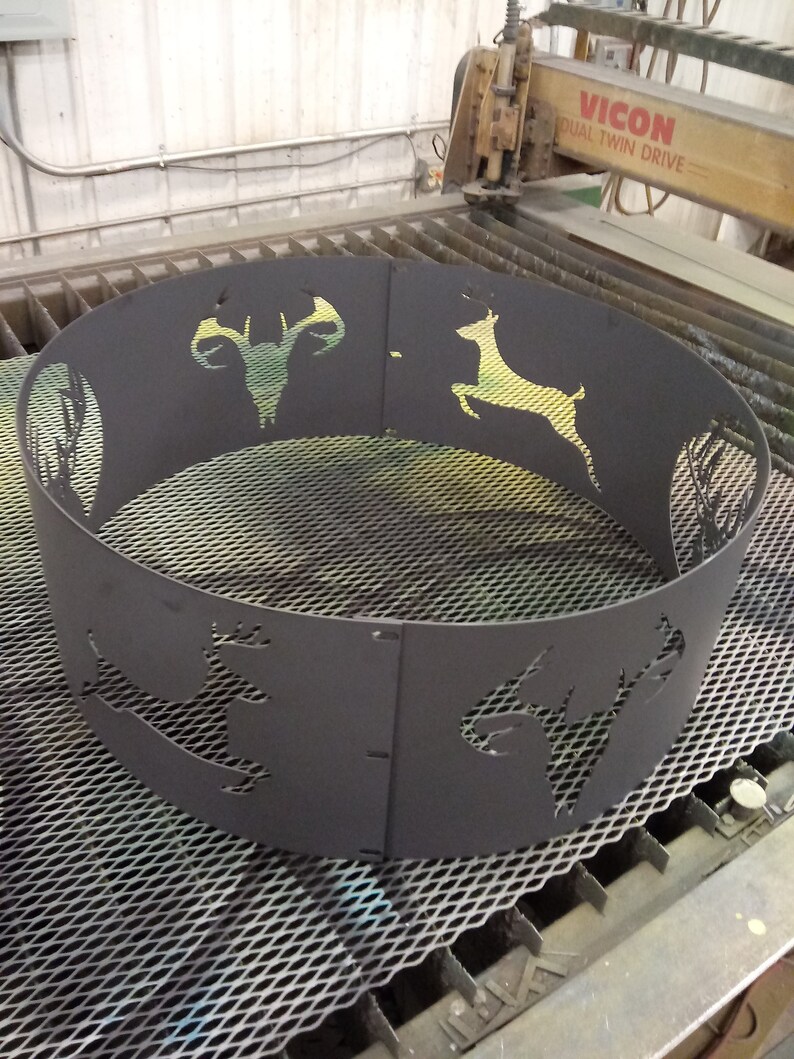 30 Inch Deer Bolt Together Fire Pit Painted High Temp Black - Etsy