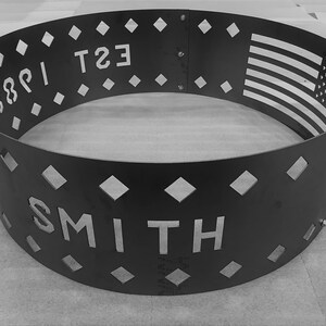 Custom Fire Rings. 14 or 12 Gauge Steel. - Etsy