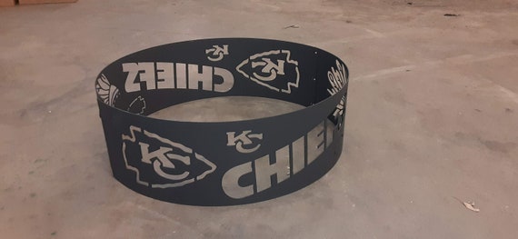 30 Inch Kansas City Chiefs Fire Pit Painted High Temp Black - Etsy
