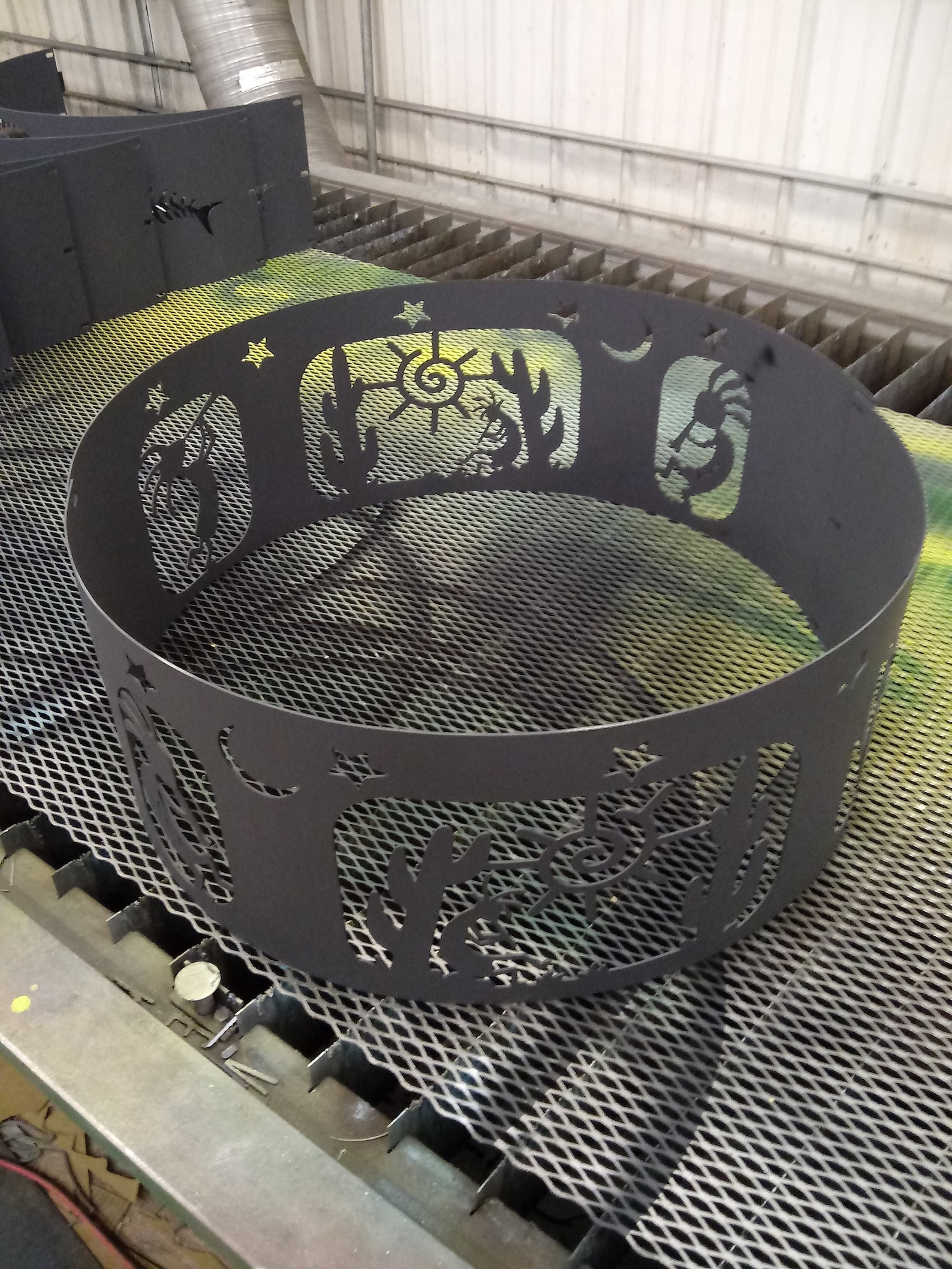 30 inch Kokopelli bolt together fire pit painted high temp | Etsy