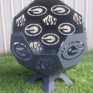 36 Inch 12 Gauge Octagon Style Fire Pit. Packers. - Etsy