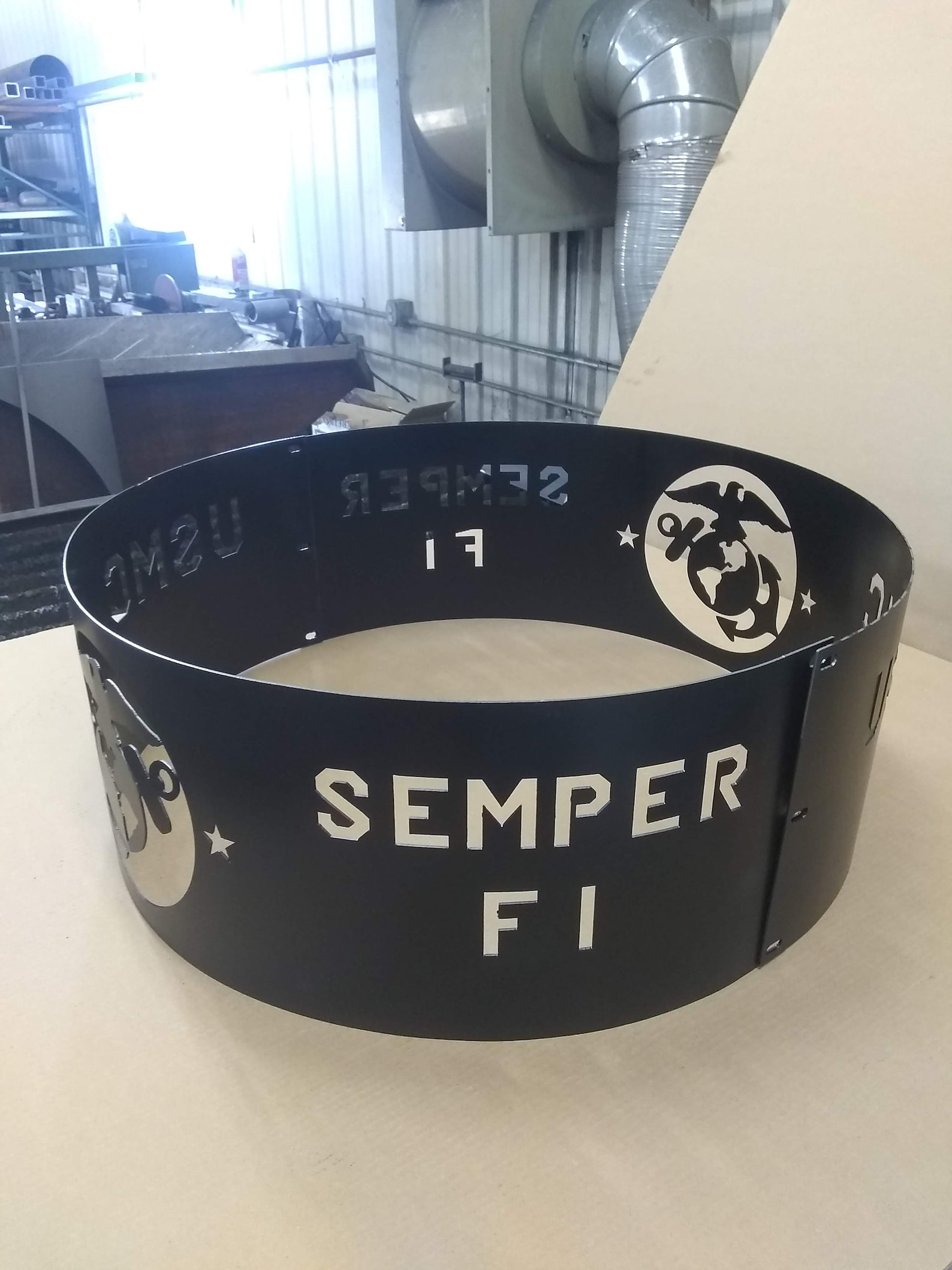 30 Inch Semper Fi USMC Marine Fire Pit. Heavy Duty 12 Gauge - Etsy
