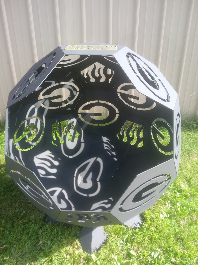 36 Inch 12 Gauge Octagon Style Fire Pit. Packers. - Etsy