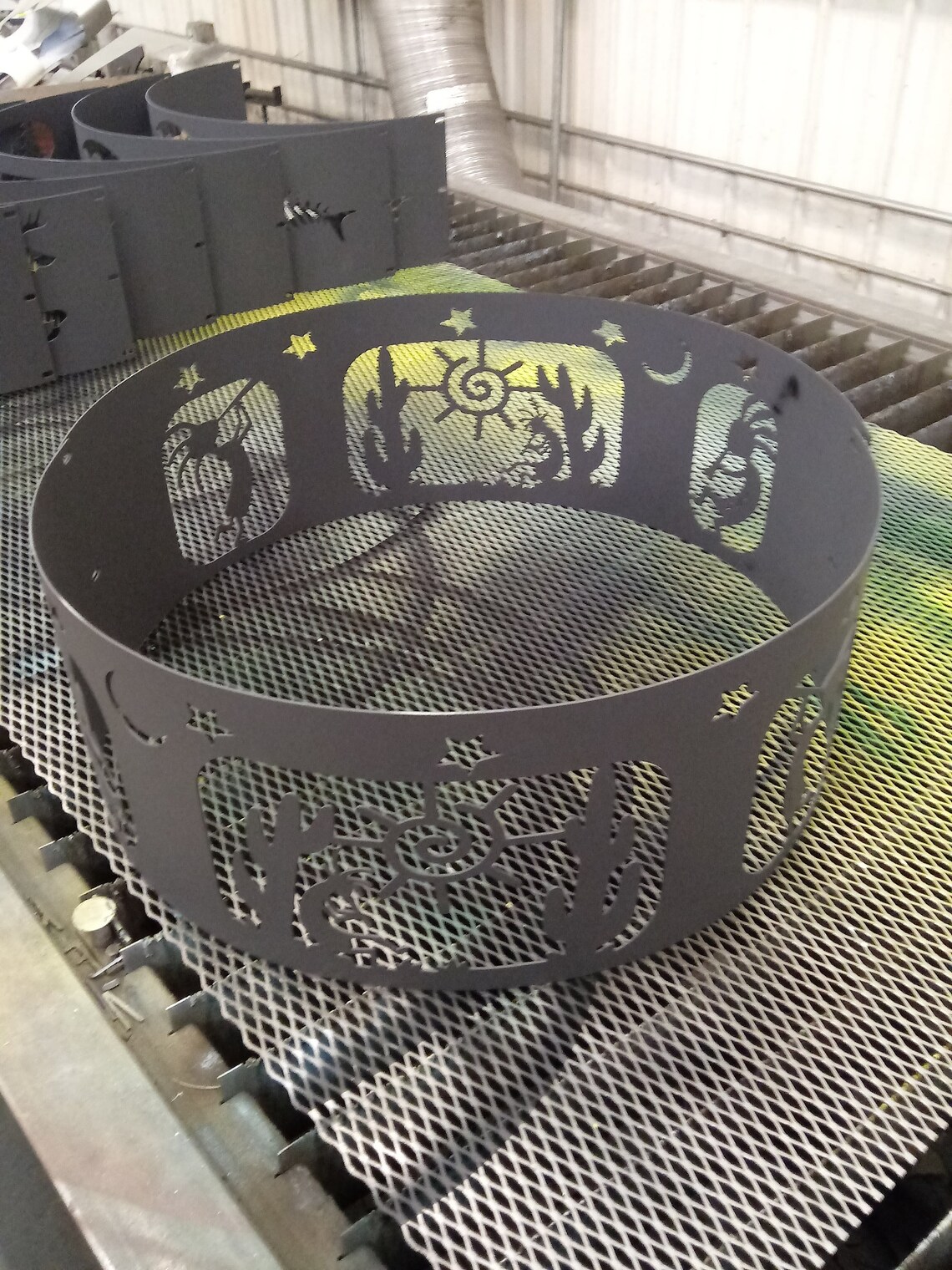 30 inch Kokopelli bolt together fire pit painted high temp | Etsy