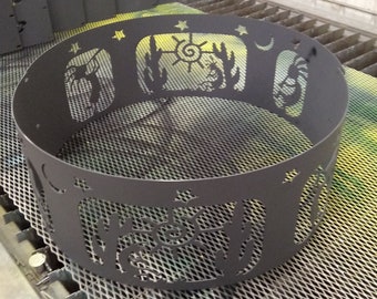 30 Inch ATV Bolt Together Fire Pit Painted High Temp Black | Etsy