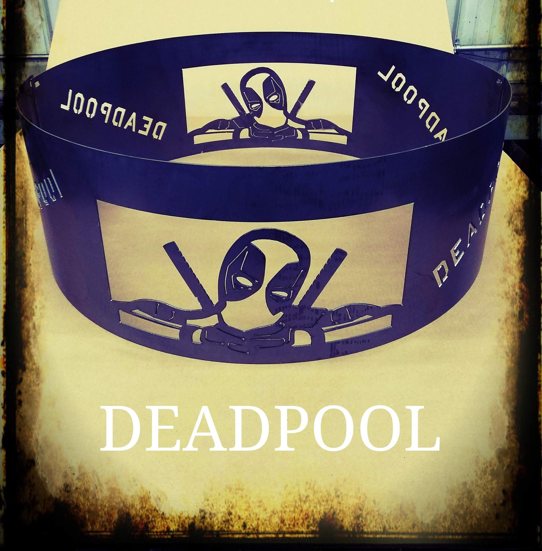 30 Inch DEADPOOL Bolt Together Fire Pit Painted High Temp - Etsy