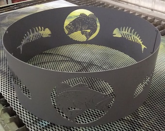 30 Inch ATV Bolt Together Fire Pit Painted High Temp Black | Etsy