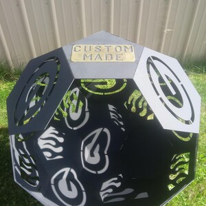 36 Inch 12 Gauge Octagon Style Fire Pit. Packers. - Etsy