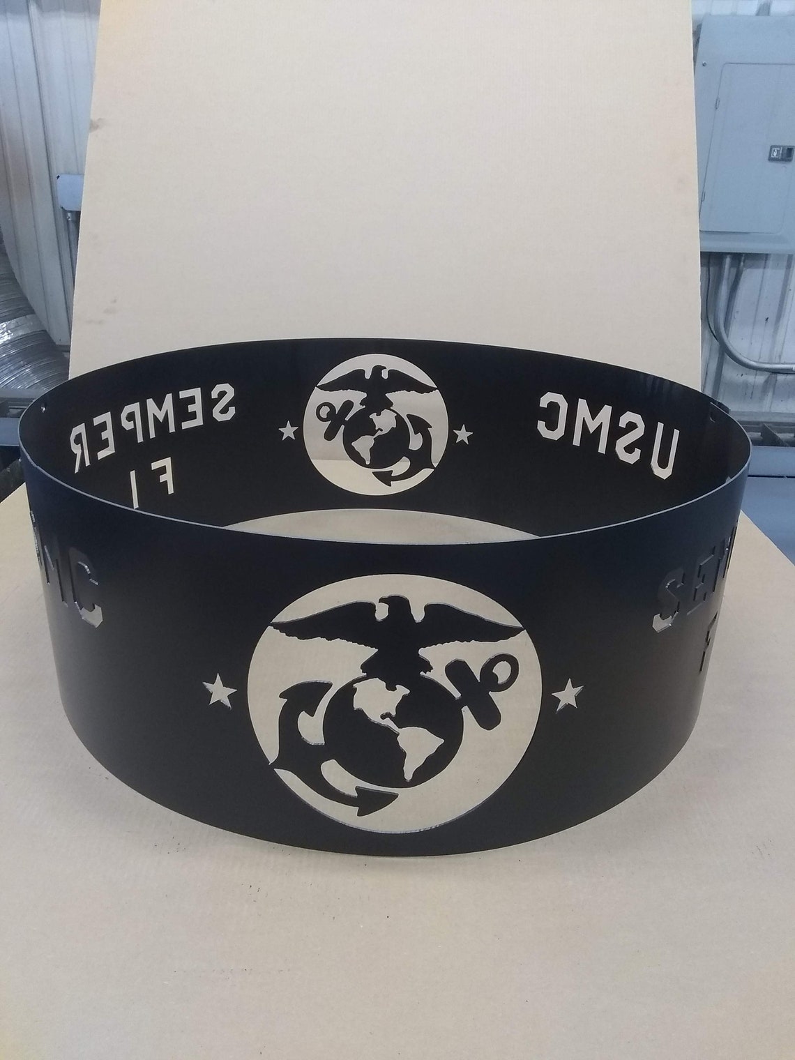 30 Inch USMC Fire Pit, Semper Fi, Heavy Duty Steel - Etsy