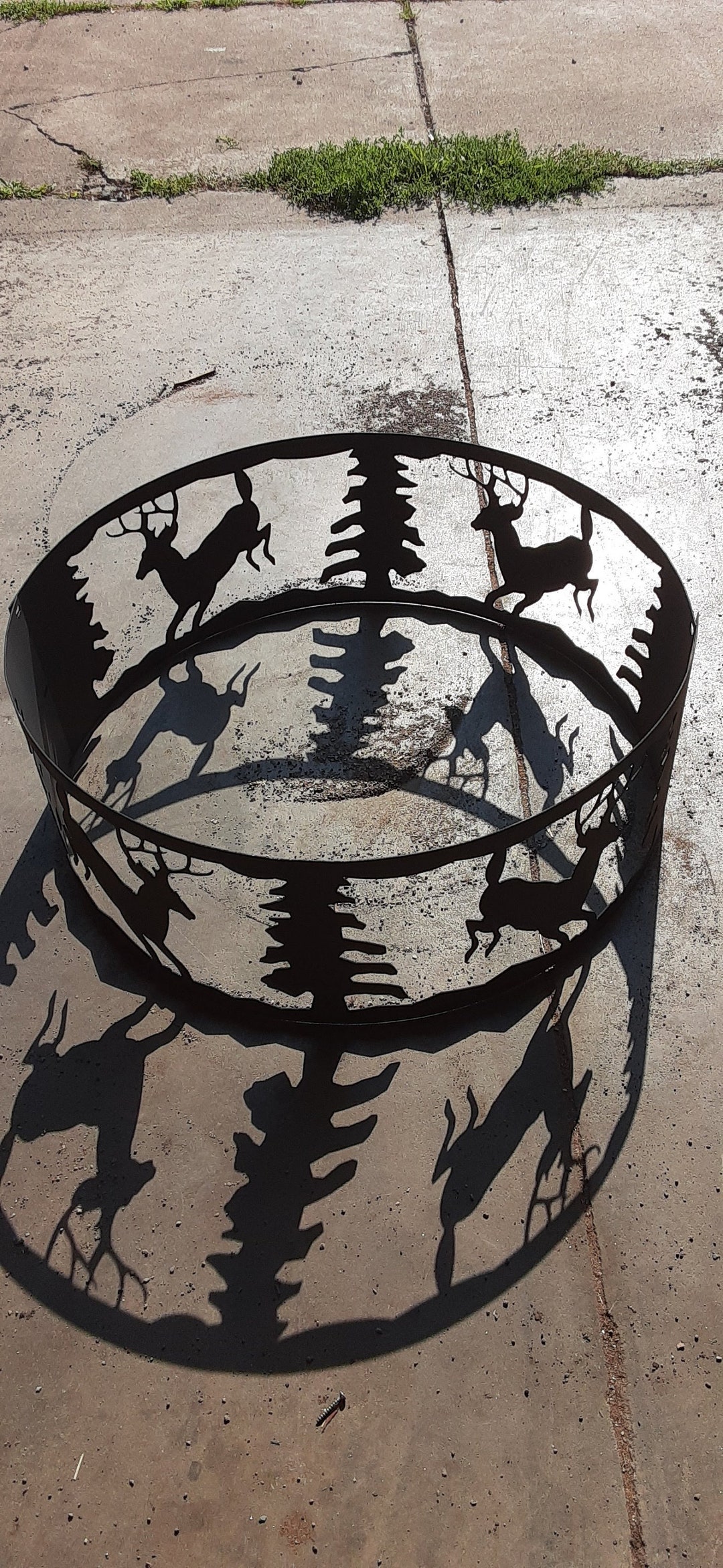 30 Inch Deer Fire Pit, White Tail Deer - Etsy