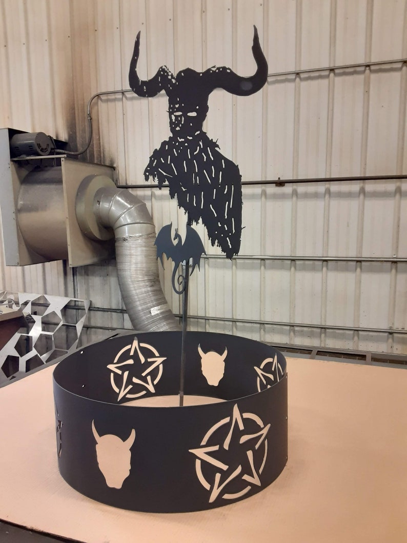 Mark of the Devil Fire Pit 30 Inch Diameter. 12 Gauge - Etsy