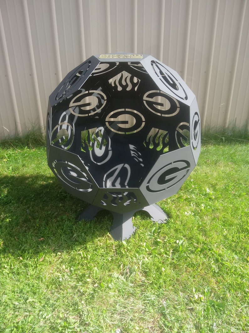 36 Inch 12 Gauge Octagon Style Fire Pit. Packers. - Etsy