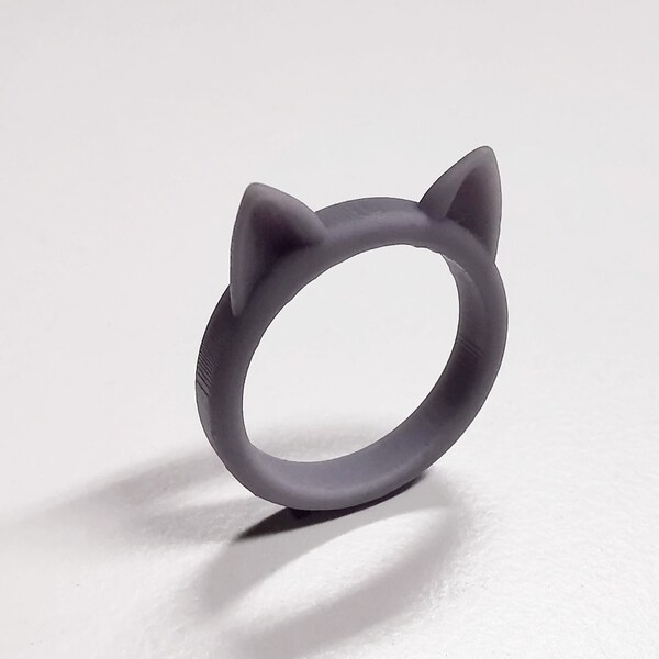 3d Printed Cat Ring - Etsy