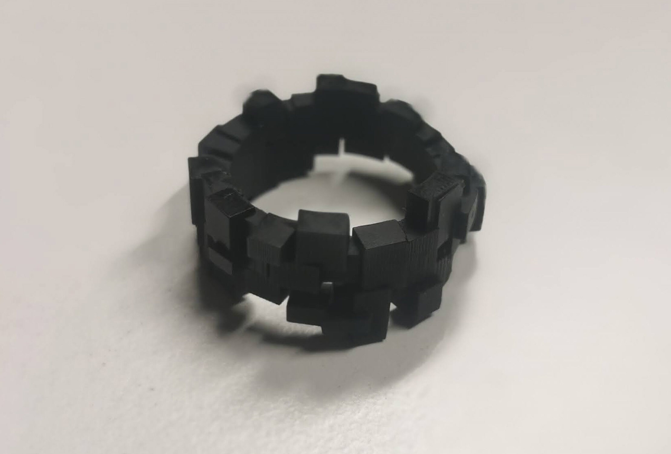 Blocks Ring 3d Printed in Multiple Colors Contemporary Jewelry Cubism ...