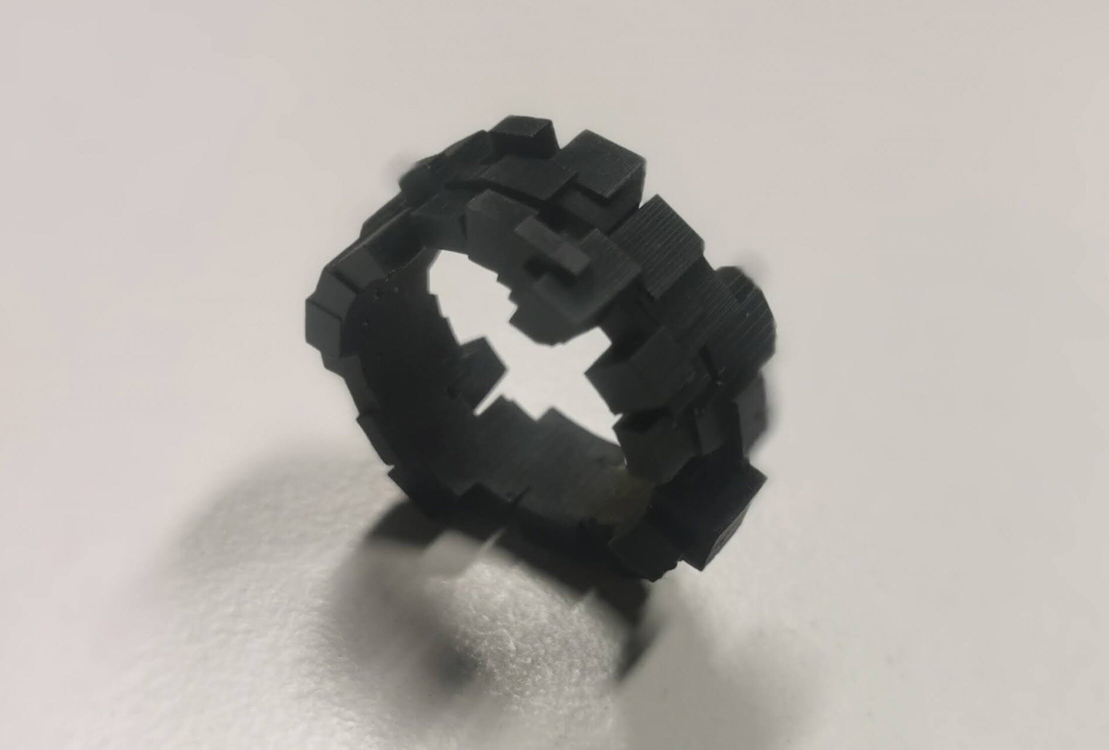 Blocks Ring 3d Printed in Multiple Colors Contemporary Jewelry Cubism ...