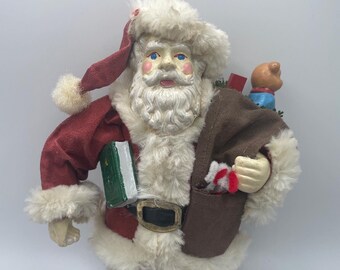 Clay Face Santa Doll - Etsy