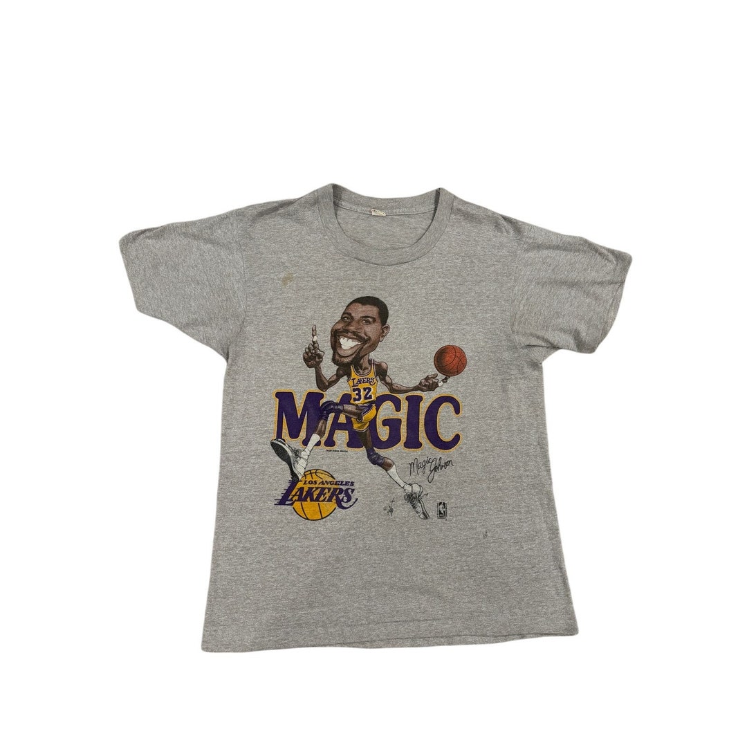 Vintage Gray Magic Johnson Caricature Tshirt Size M/L 20x27 - Etsy