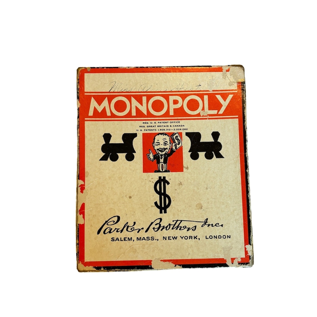 Vintage 1935 Monopoly Board Game / 1930s Monopoly - Etsy
