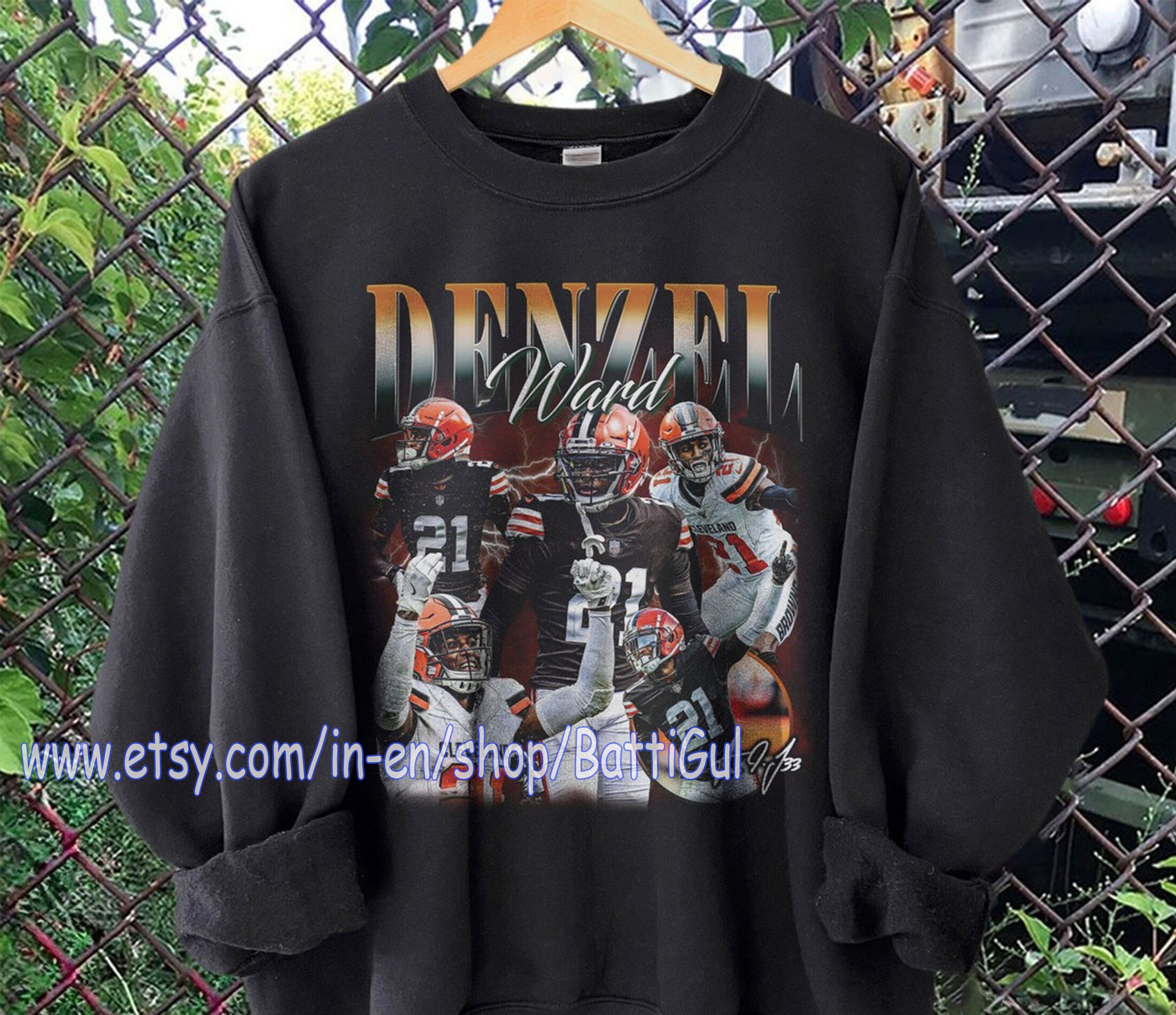 Vintage 90s Graphic Style Denzel Ward T-shirt Denzel Ward - Etsy