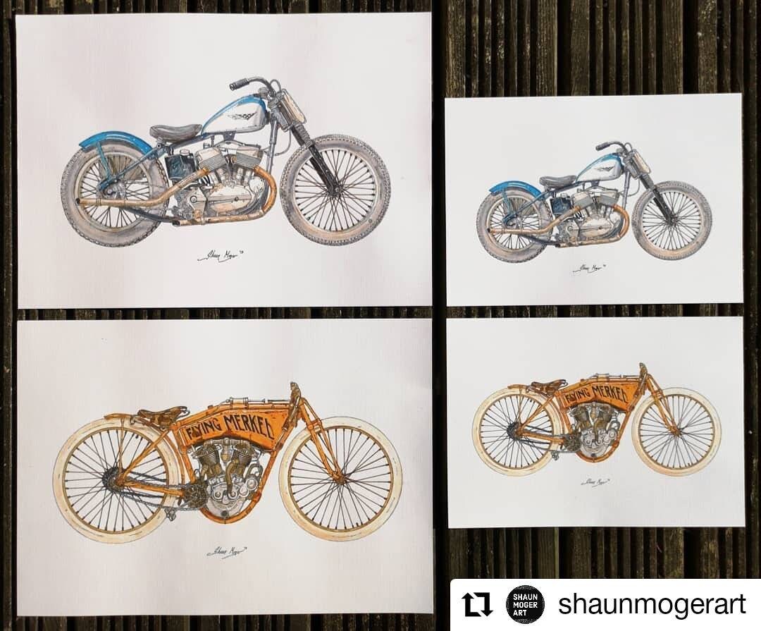 Flying Merkel Board Racer Motorcycle Watercolour Print - Etsy Ireland