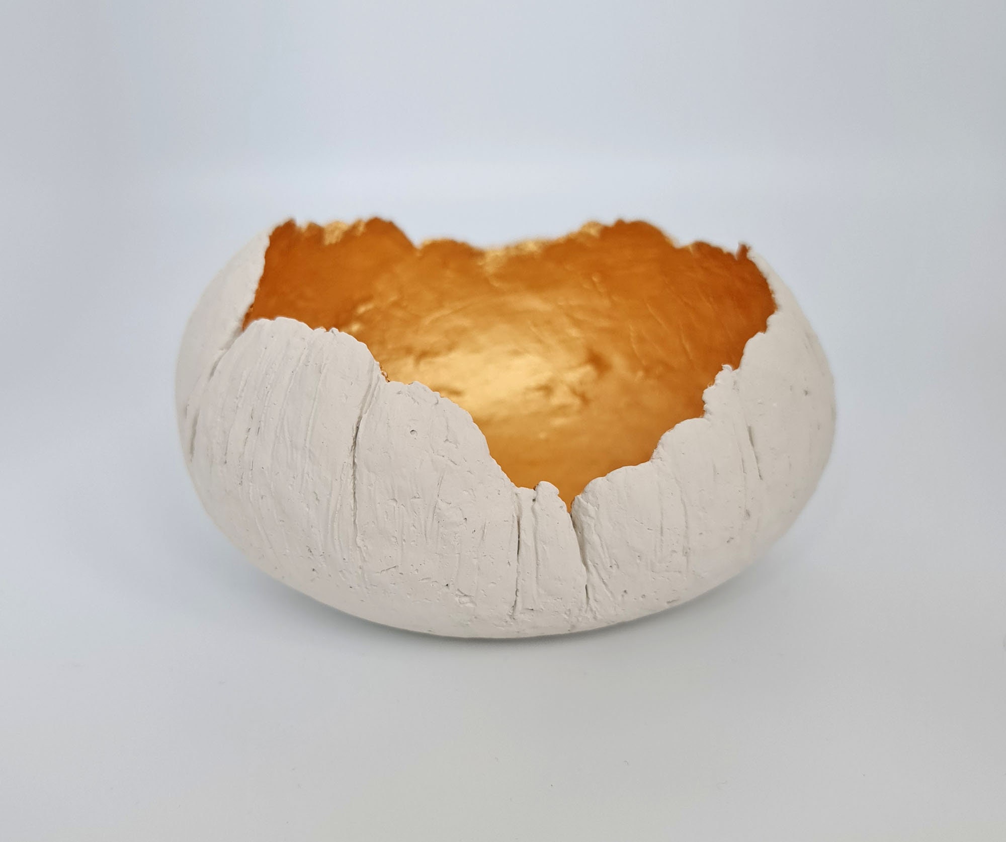 Two-tone desired color Rustic bowl complete bowl Pappmache | Etsy