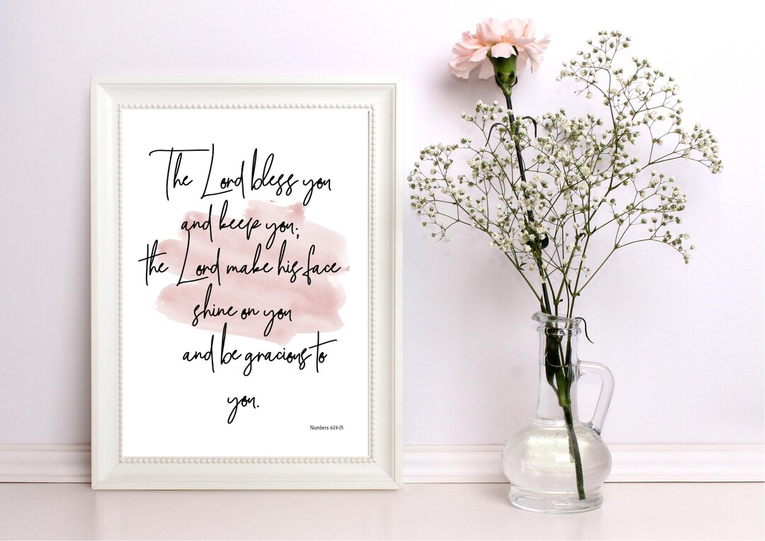 The Blessing Decor Print, Wall Art Unframed - Etsy