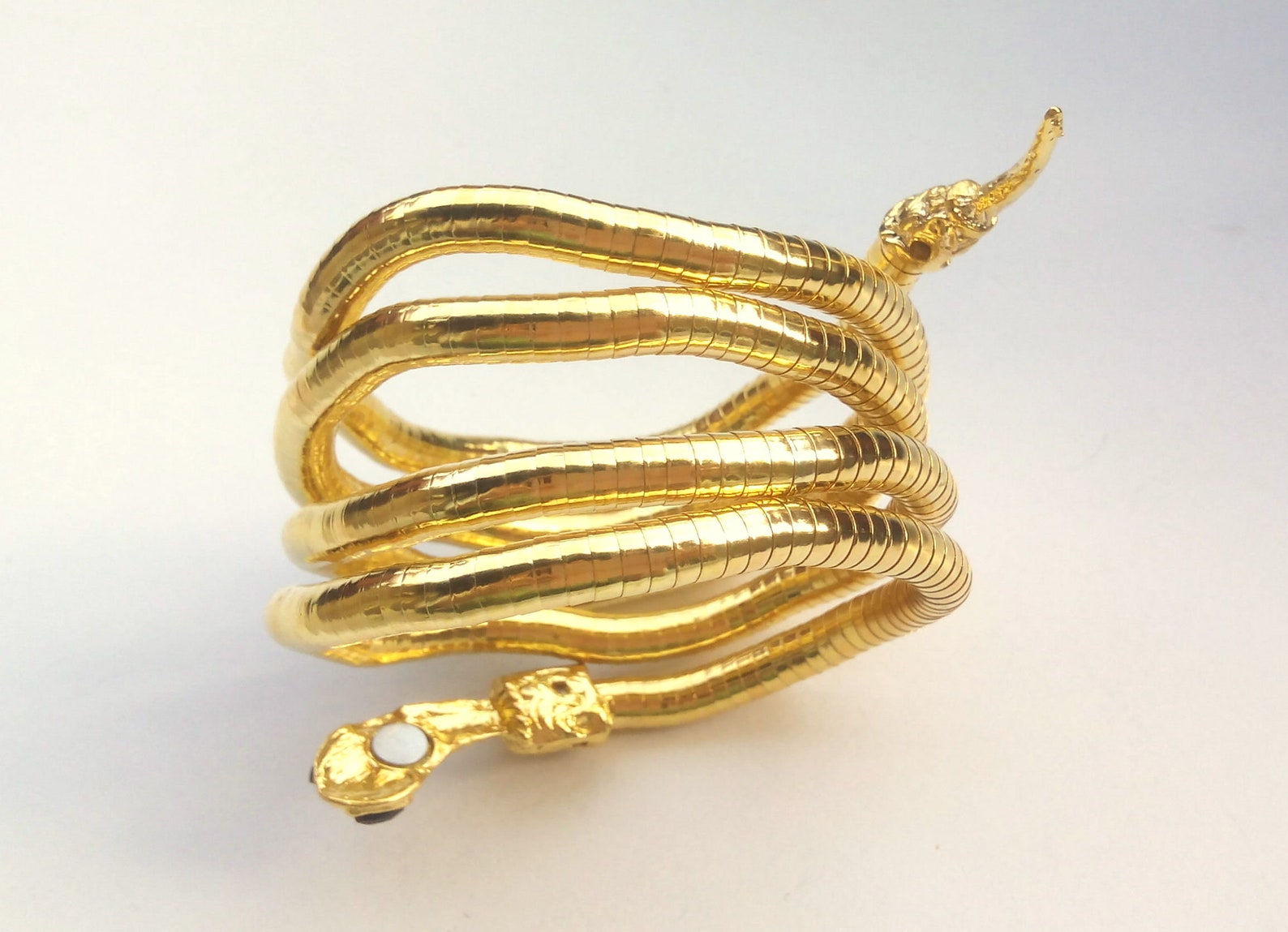 Gold Snake Bracelet Snake Cuff Bangle Bracelet for Women - Etsy