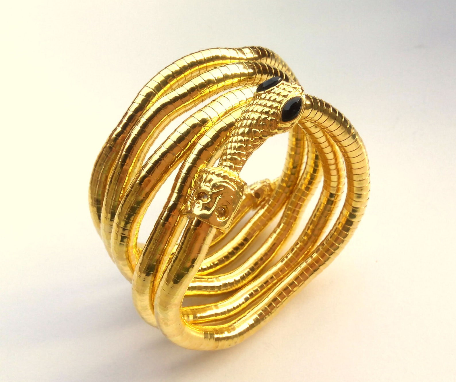 Gold Snake Bracelet Snake Cuff Bangle Bracelet for Women - Etsy