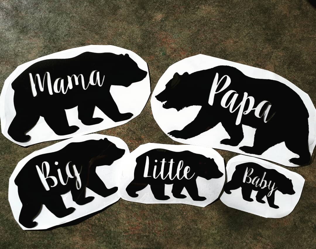 Calcomanías termoadhesivas de la familia de osos - Etsy México