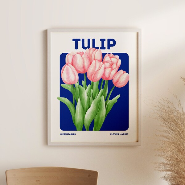 Tulip Wall Art - Etsy