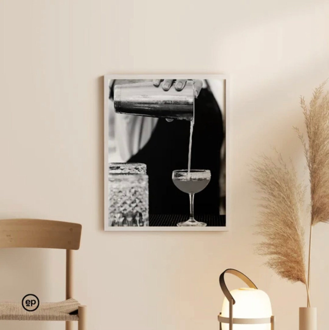 Cocktails Drink Making Poster Kitchen Art Kitchen Poster - Etsy