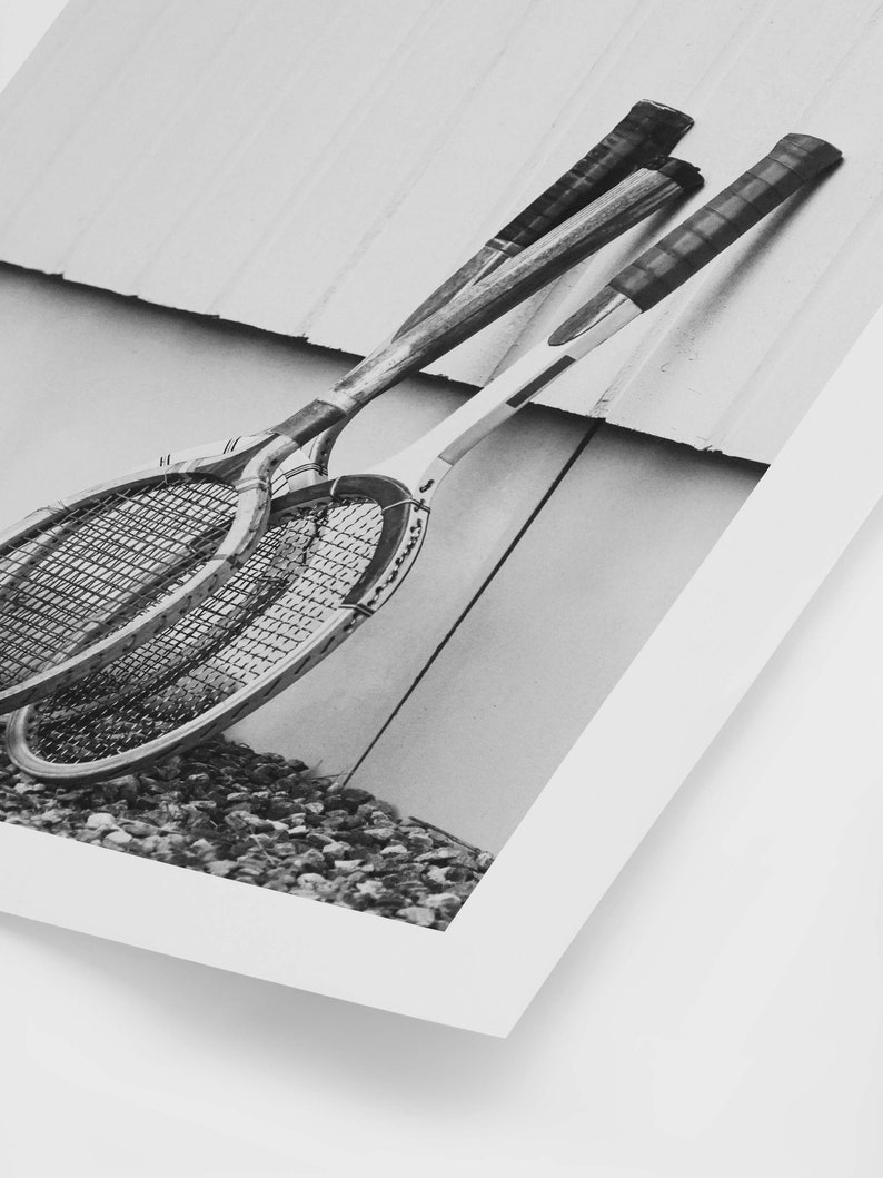 Timeless Vintage Tennis Racket Poster Tennis Poster Beverly - Etsy