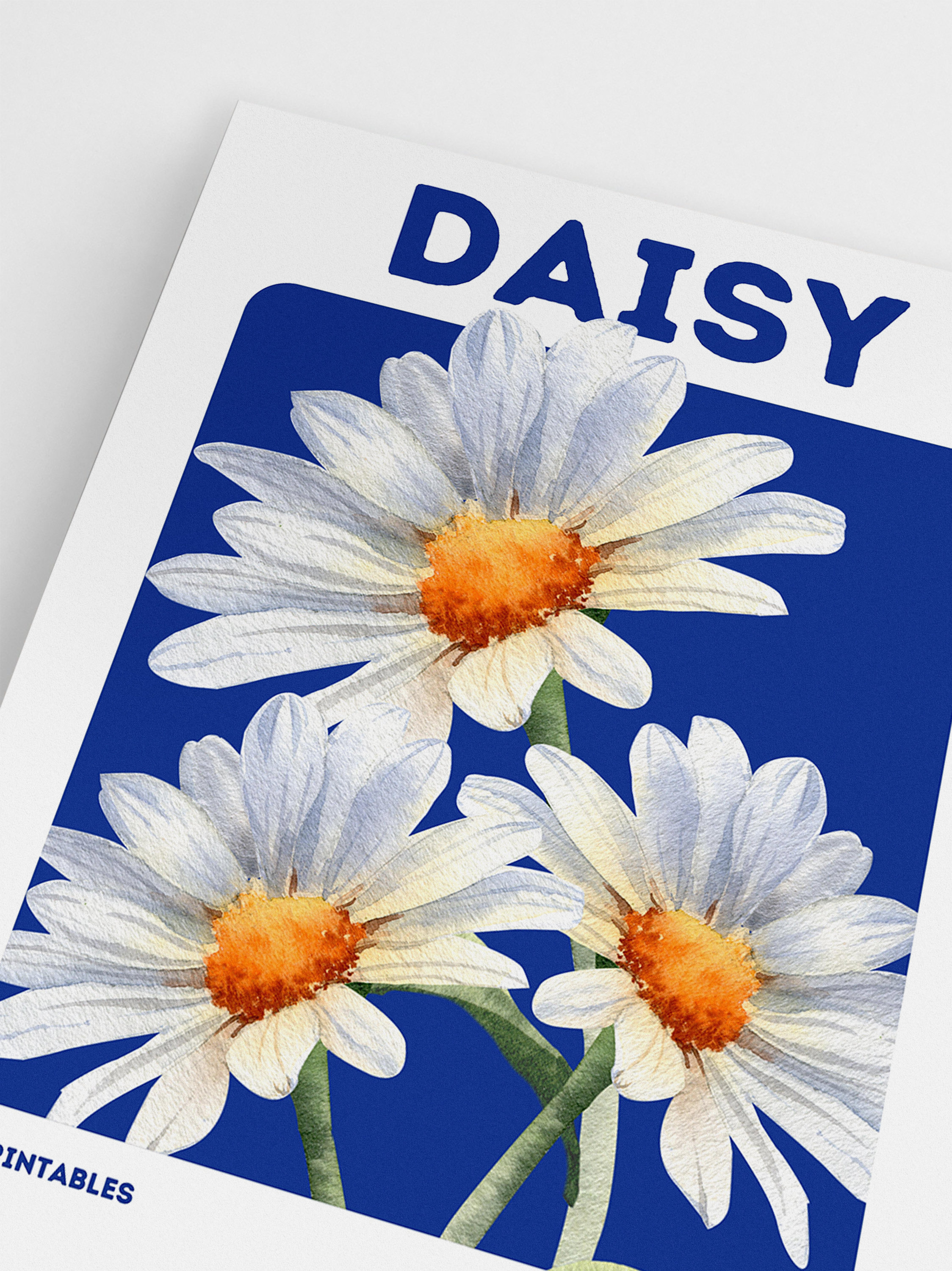 Daisy Print, Daisy Wall Art, Daisy Poster, Flower Poster, Wildflower ...