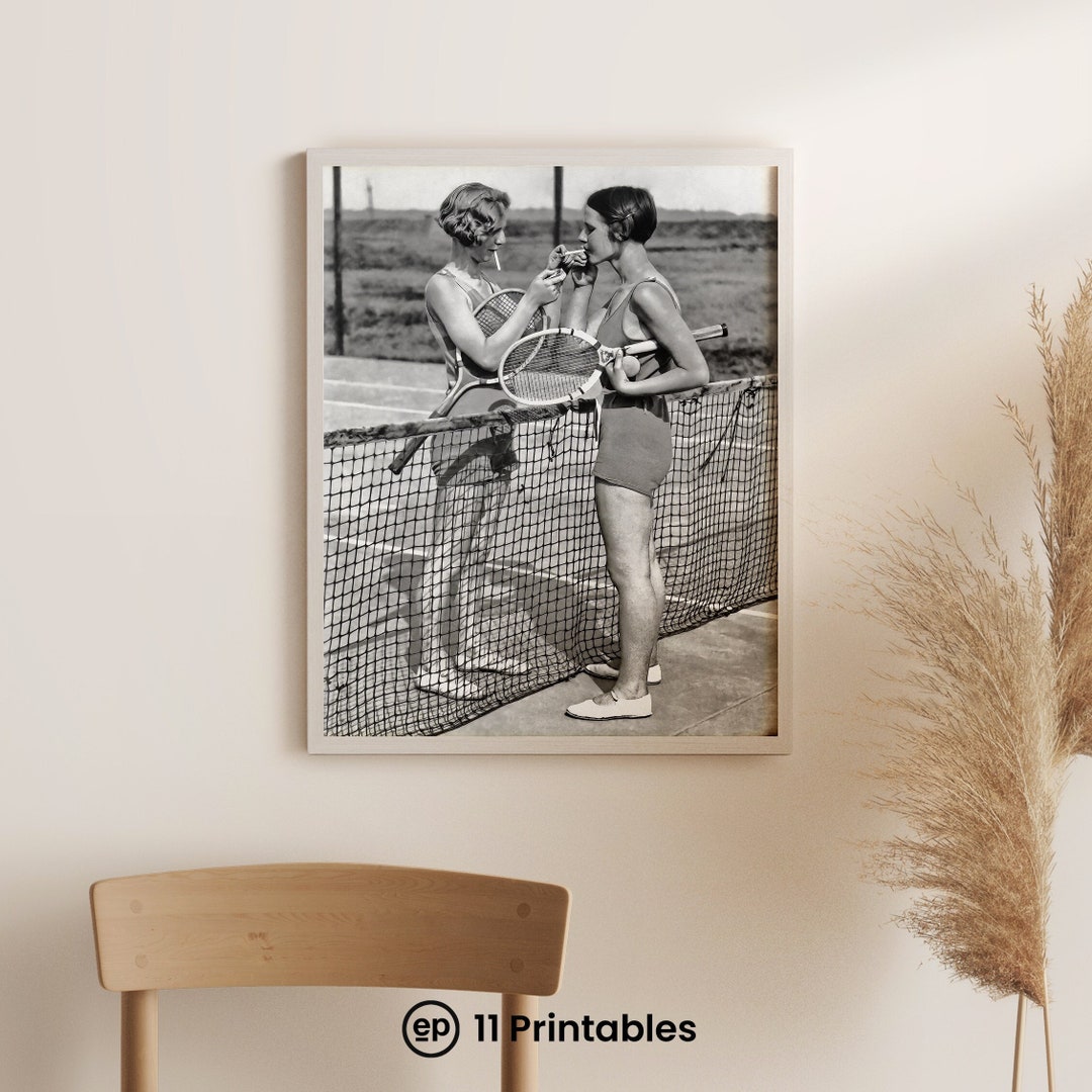 Vintage Tennis Photo Tennis Players Tennis Poster Vintage - Etsy