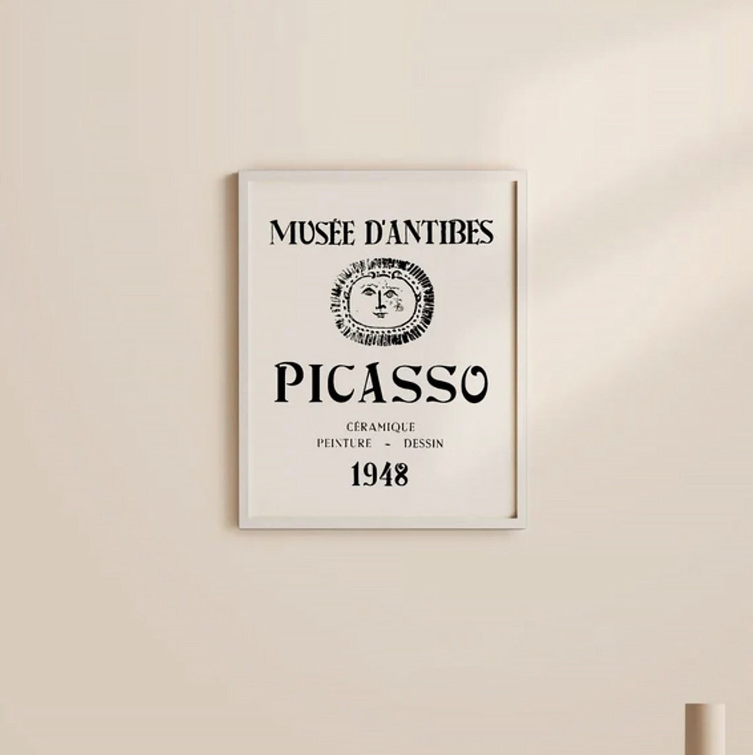 PICASSO Exhibition Poster, Picasso Wall Art, PICASSO Abstract Gallery ...