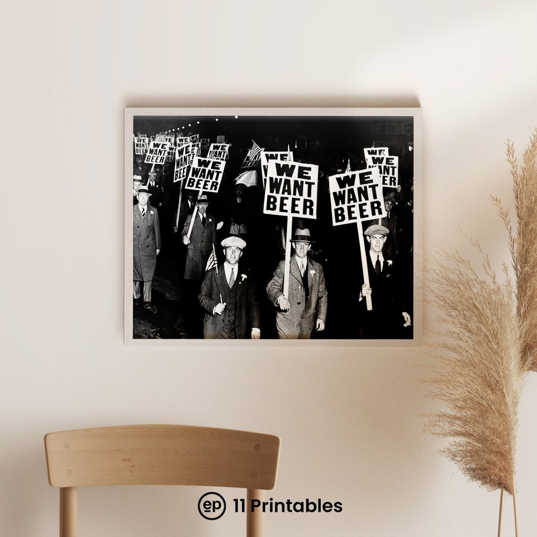 We Want Beer Poster Bar Poster Beer Lover Beer Protest - Etsy